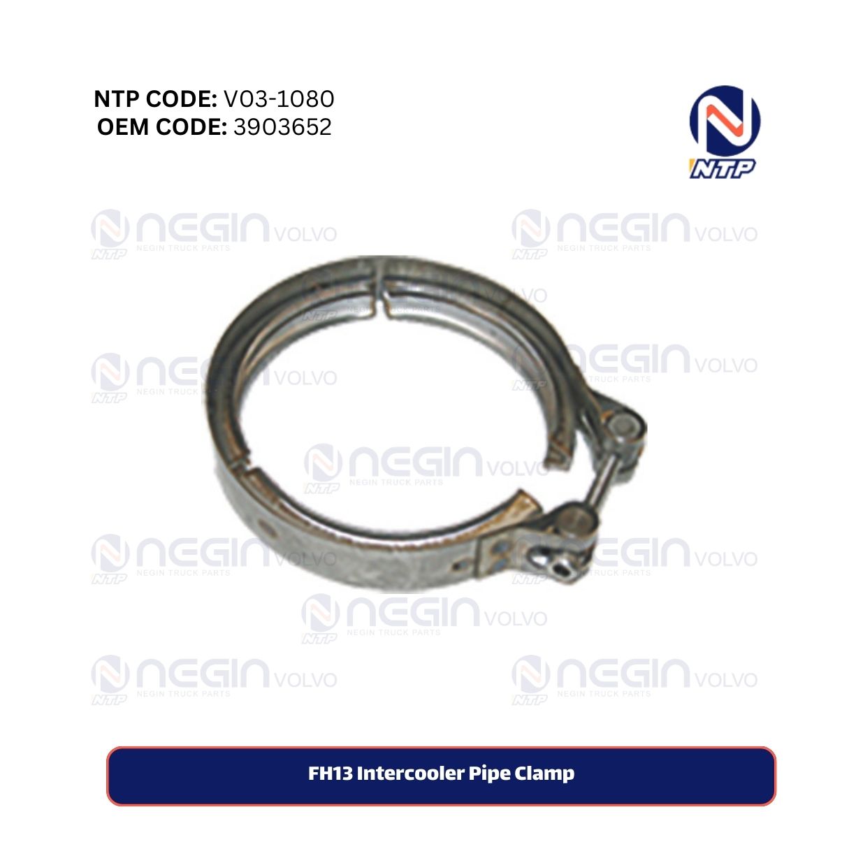 FH13 Intercooler Pipe Clamp | Part Number 3903652